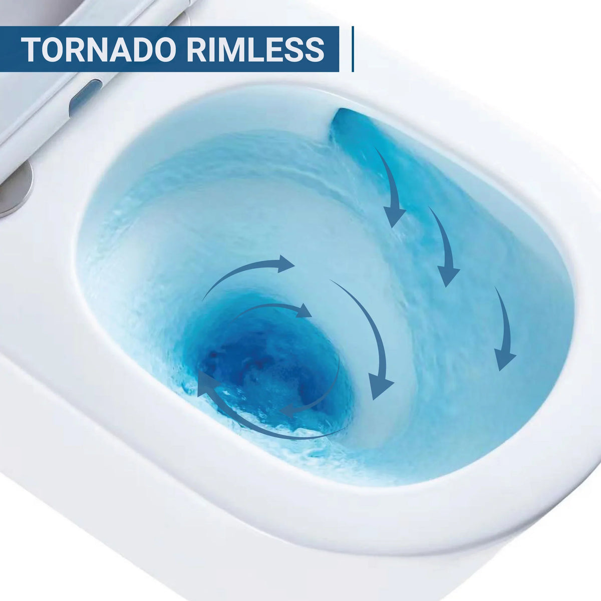 Rimless Tornado Flush Toilet Suites | RJ Bathroom