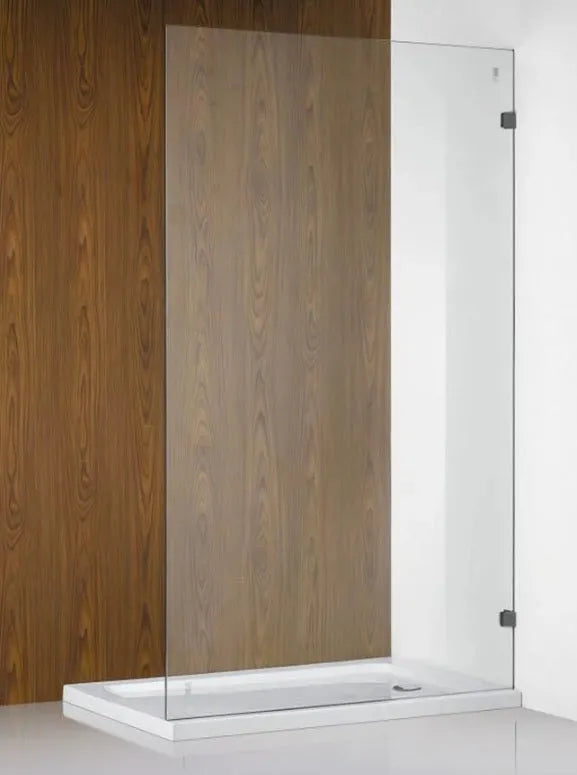 Gunmetal Grey Frameless Fixed Panel Walk in Shower Screen 2000mm – RJ ...