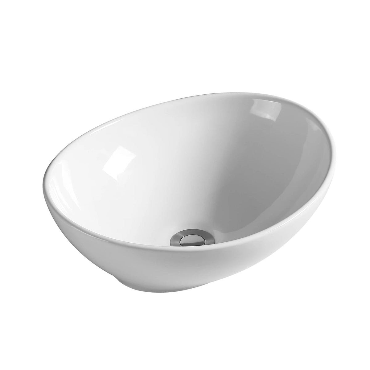 Birch 400x350mm Oval Above Counter Basin – RJ Bathroom