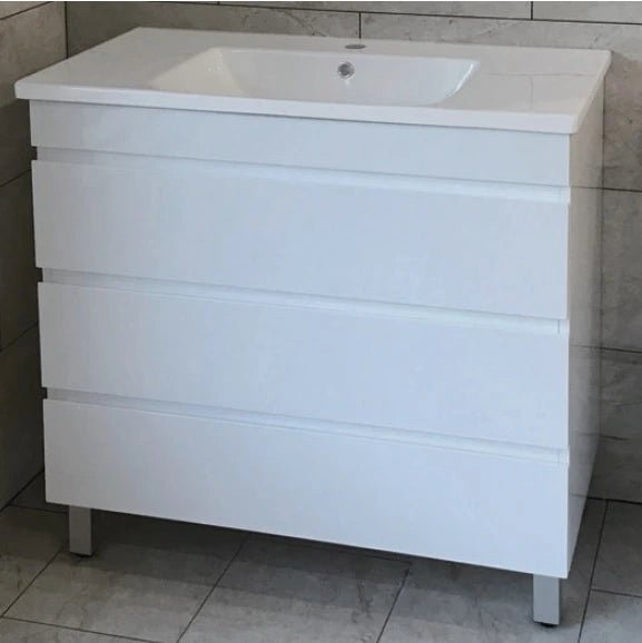 Noah Delux Freestanding All Drawers 900mm Vanity – RJ Bathroom